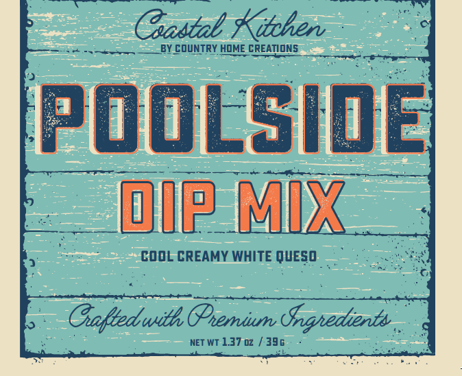 Coastal Kitchen Poolside Dip Mix-NEW RELEASE – Country Home Creations