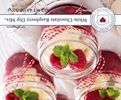 White Chocolate Raspberry Dip Mix – Country Home Creations