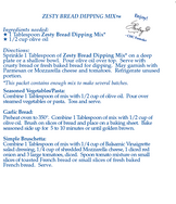 Zesty Bread Dipping Mix – Country Home Creations