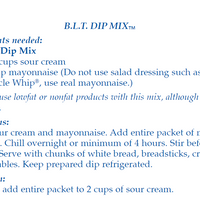 BLT Dip Mix#N# #N# #N# #N# – Country Home Creations