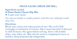 Fiesta Nacho Cheese Dip Mix – Country Home Creations